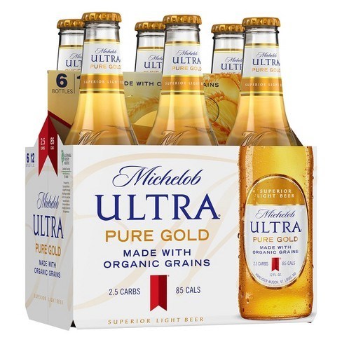 Michelob Ultra Pure Gold 6pk 12oz Bottles — Newport Wine & Spirits
